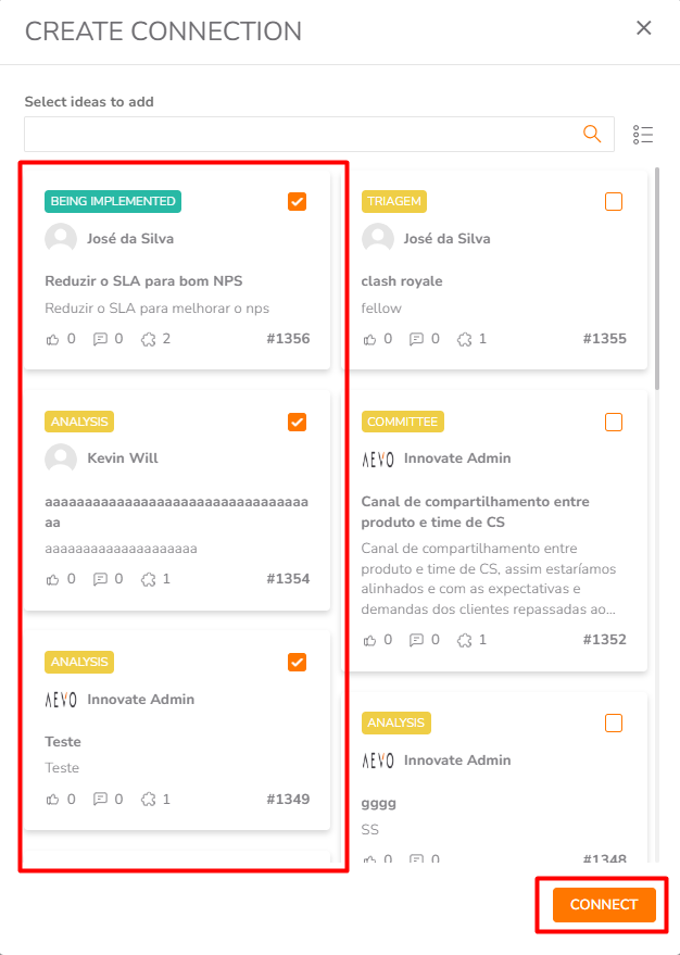 What is the Connections feature in the Ideas Hub? – AEVO Support