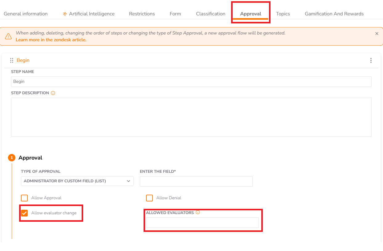 How to configure the evaluator change in a campaign and change the ...