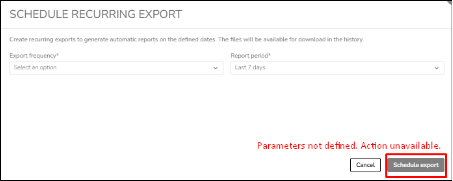 New Feature — Data Export: New selection flow, scheduling, and history ...